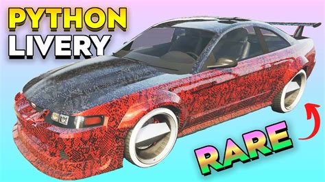 Gta Online How To Unlock Rare Car Livery Python And Cobra Liveries On
