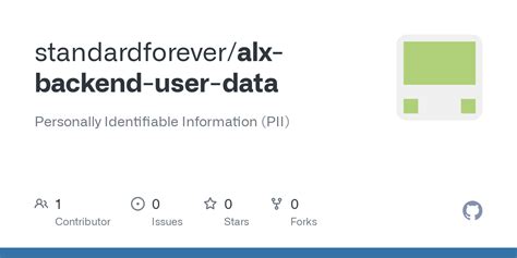 GitHub Standardforever Alx Backend User Data Personally Identifiable