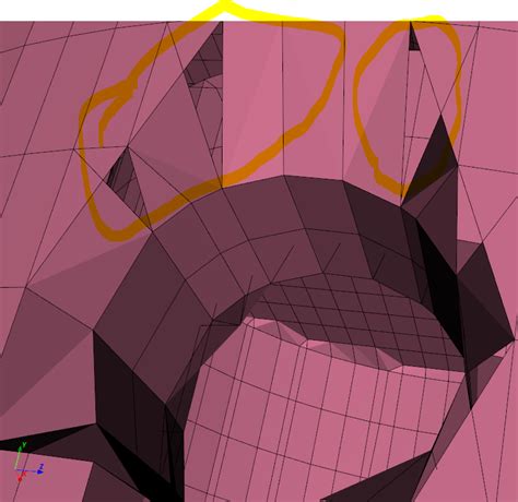 How To Eliminate The Triangular Holesdefects Around The Intersection