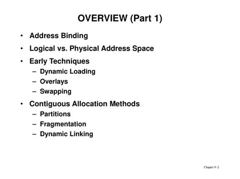 Chapter 9 Memory Management Ppt Download