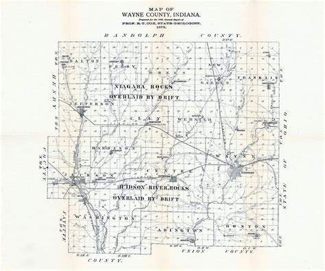1879 Map Of Wayne County Indiana Etsy