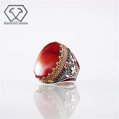 Royal Ring Yemeni Agate Stone Kannour