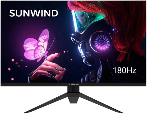 Игровой монитор SunWind SUN-M27BG130 27 черный — купить по низкой цене ...