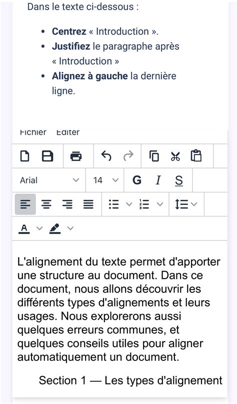 Solved Dans Le Texte Ci Dessous Centrez Introduction Justifiez