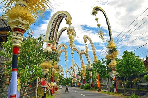 Bali Galungan And Kuningan Ceremony Sacred Ceremony For Distinguish