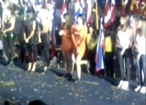 Real Beautiful girl in orange dress super desperate ThisVid com 日本語で