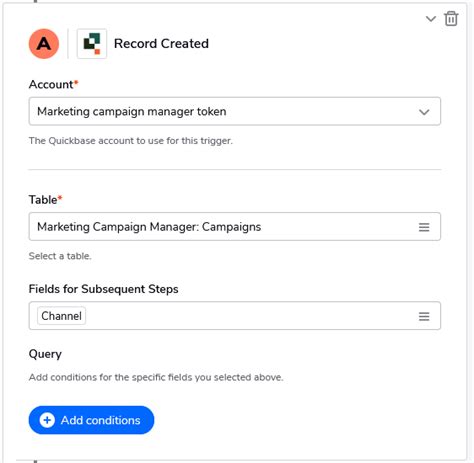 generate template records with pipelines quickbase help