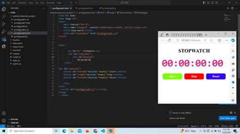 Pallavi Kumari On Linkedin Webdevelopment Stopwatchapp Prodigyinfotech Internship