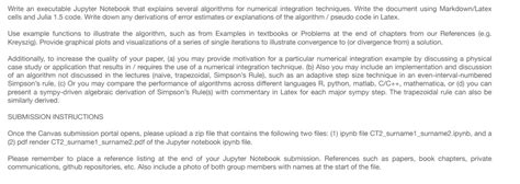 Solved Write An Executable Jupyter Notebook That Explains