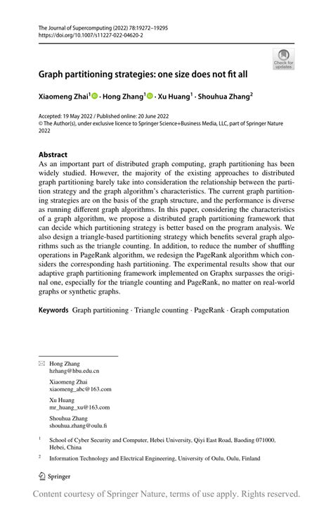 graph partitioning strategies one size does not fit all request pdf