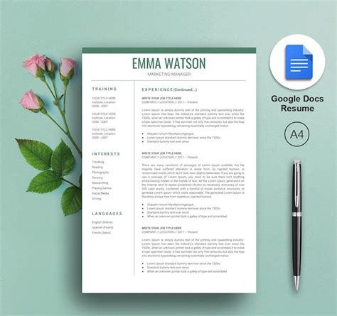 Google Drive Cv Templates AT A GLANCE