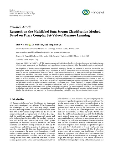 pdf research on the multilabel data stream classification method