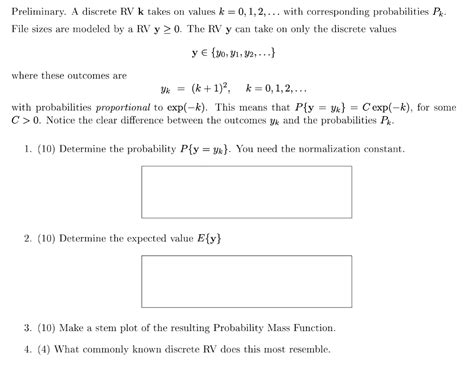 Preliminary A Discrete Rvk Takes On Values K 0 1 2 …