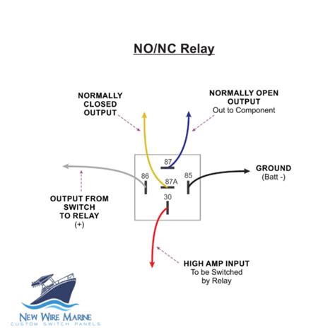 12v 80a 60a No Nc Relay New Wire Marine