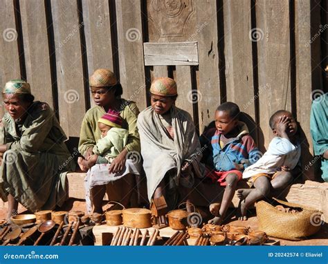 Native Malagasy Village People Editorial Stock Image Image Of