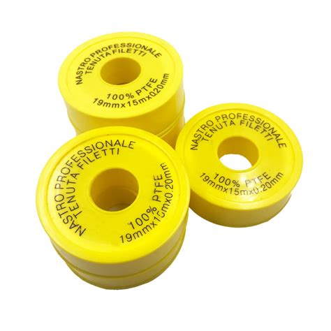 PTFE Thread Seal Tape 19mm X 15m X 0 2mm 190F 370F One Roll Pack