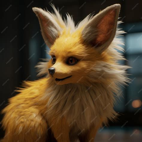 Premium Ai Image Real Life Cute Jolteon Pokemon Ai Generative Art