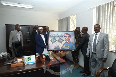 Green Fire Solidarity Kdf Officers Visit General Rtd Mohamud Mohamed