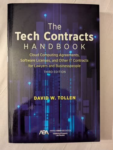 The Tech Contracts Handbook Cloud Computing Agreements Software Licenses 2021 9781641058537 Ebay