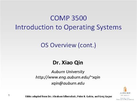 comp 3500 introduction to operating systems os overview