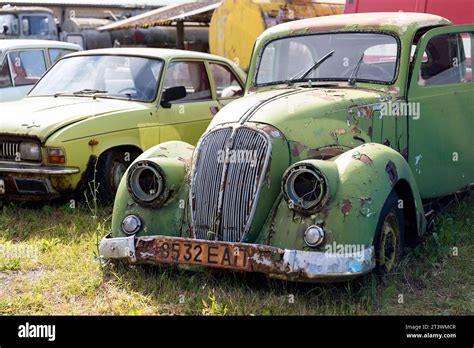 Museum Of Old Russian Vehicles Open Field Exhibition Of Classic Cars