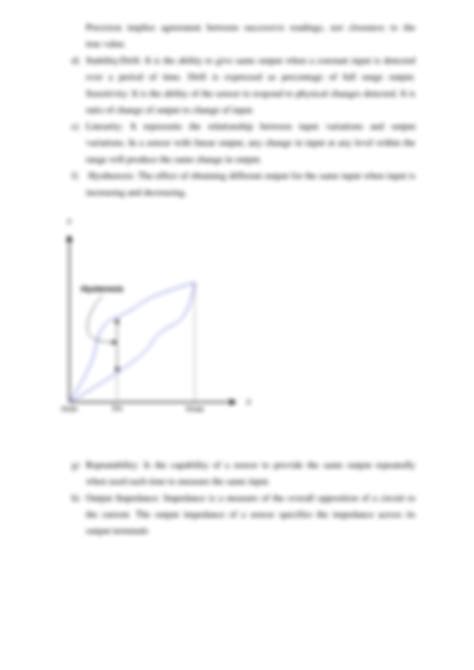 SOLUTION Introduction To Sensor Notes Studypool