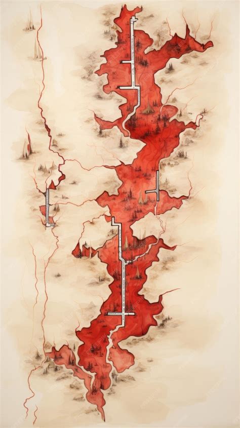 Premium Photo A Map Of A Forest