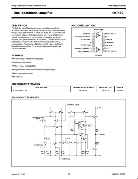 Dual Operational Amplifier