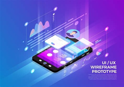 Premium Vector Isometric Illustrations Design Concept Mobile Technology Solution On Top With