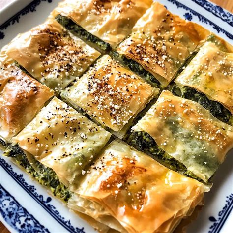 Spinach And Feta Cheese Börek Turkish Borek Recipe