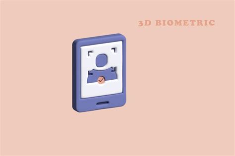 Premium Vector Biometric Authentication Isometric Icon 3d Vector Icon