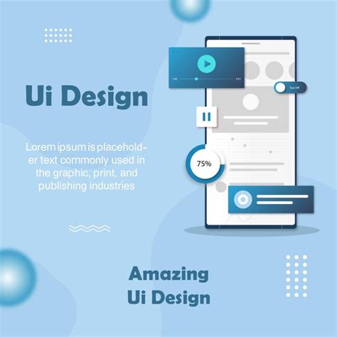 Premium Vector Ui Design For Smartphone Elements Collection Representations Of User Experience