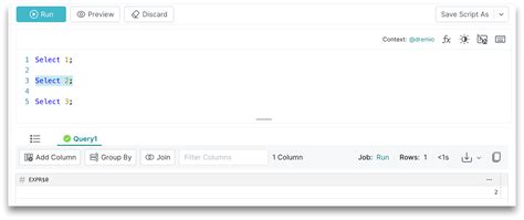 Quick Tour Of The Console Dremio Documentation