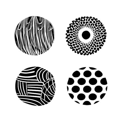 Premium Vector Set Of Abstract Circle Shapes Grunge Texture Halftone Graphic Design Elements