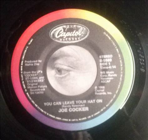 Joe Cocker You Can Leave Your Hat On 1986 Vinyl Discogs