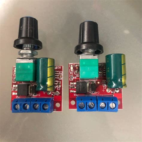 Mini DC Motor PWM Speed Controller A V V Speed Control Switch LED Dimmer Computers Tech