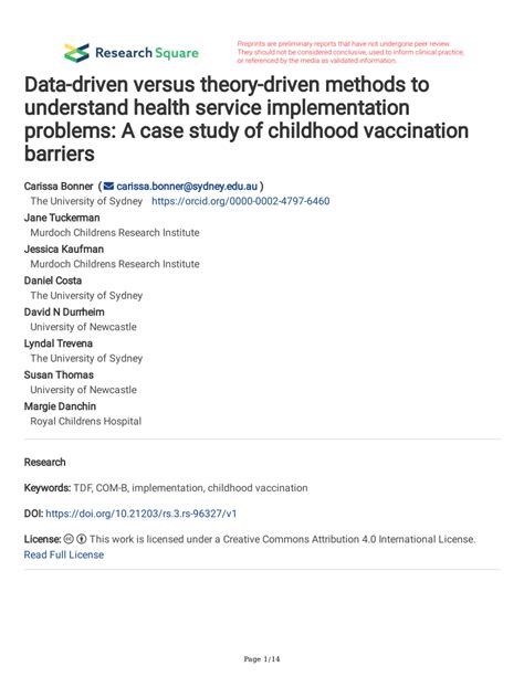 pdf data driven versus theory driven methods to understand health
