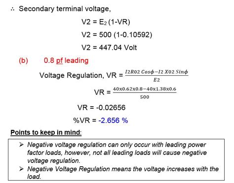 Voltage Regulation Of Transformer Definition Formula Electrical Volt