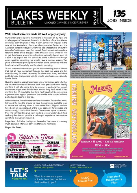 Issue 844 Lakes Weekly Bulletin