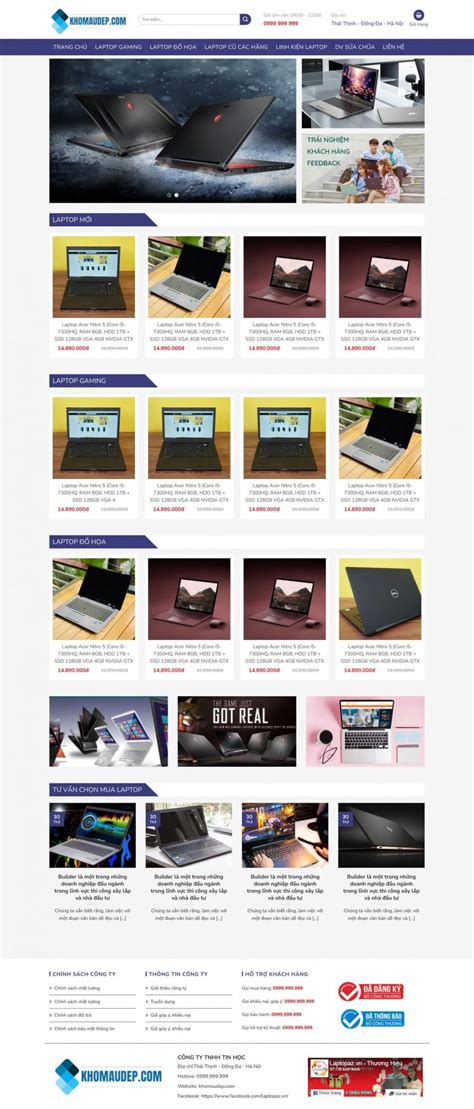 website bán máy tính laptop icmedia