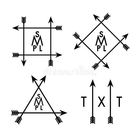 Label With Arrows Stock Vector Illustration Of Brand 28185571