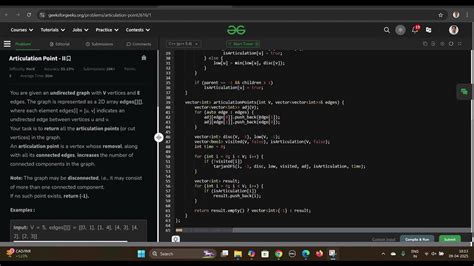 Articulation Point Iigfg Potd09 04 25 Gfg Potd Decodemaster01