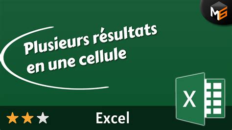 Excel Plusieurs Résultats En Une Cellule