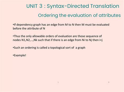 Compiler Design Syntax Directed Translation Ppt