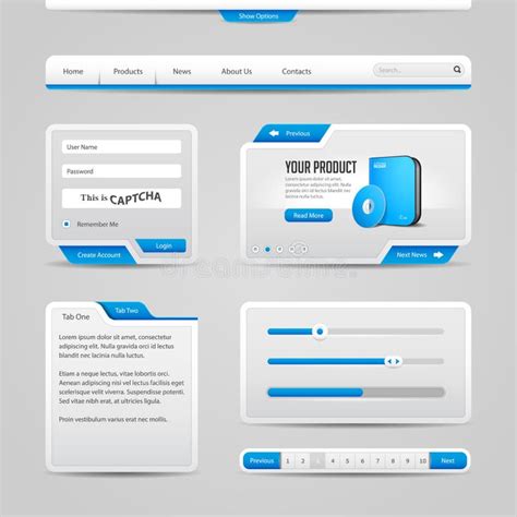 Ui Scroll Bar Stock Illustrations 474 Ui Scroll Bar Stock