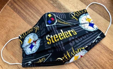 Pittsburgh Steelers Nfl Face Mask 2 N 1 Reversible Filter Pocket