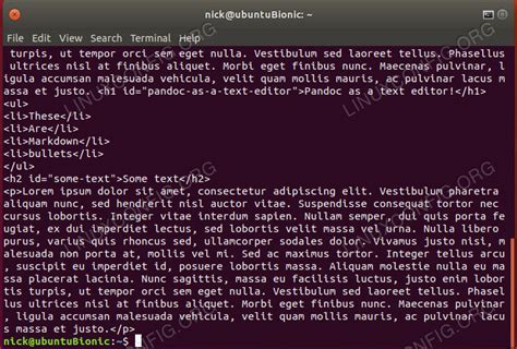 how to convert document filetypes with pandoc in linux linux