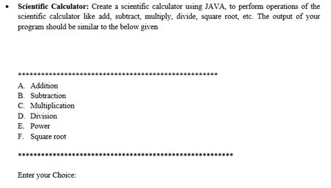 Solved Scientific Calculator Create A Scientific Calculator Chegg Com