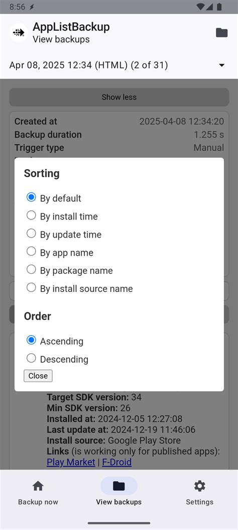 Applistbackup F Droid Free And Open Source Android App Repository