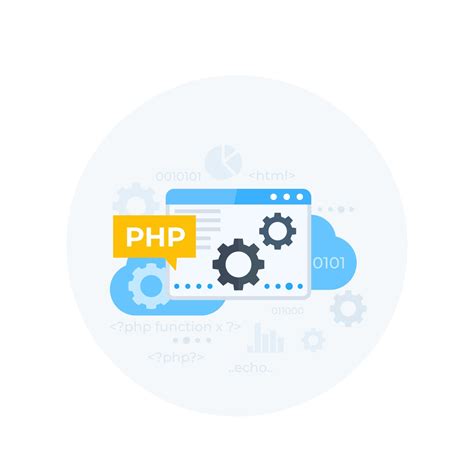 PHP Programming Vector Illustration Vector Art At Vecteezy
